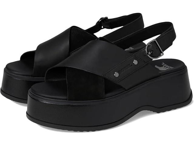 (取寄) ソレル レディース デイスプリング クリスクロス サンダル SOREL women Dayspring Crisscross Sandals Black/Black