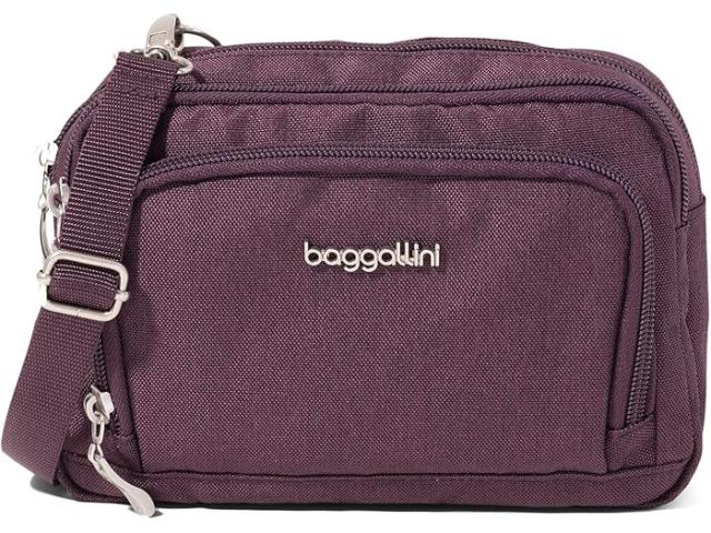 (取寄) バッガリーニ レディース トライフェクタ Rfid ウォレット クロスボディ Baggallini women Trifecta Rfid Wallet Crossbody Plum Heritage