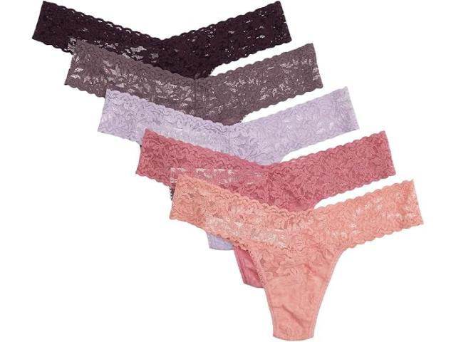 (取寄) ハンキー パンキー レディース シグニチャー レース ロー ライズ トング 5 パック Hanky Panky women Signature Lace Low Rise Thong 5 Pack Ballet Pink/Pink Quartz/Plum/Cool Lavendar/Dusk