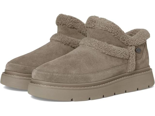 (取寄) ボブス スケッチャーズ レディース ハンズ フリー スリップインズ キープセイクス ライト ブーティ BOBS from SKECHERS women Hands Free Slip-Ins Keepsakes Lite Bootie Taupe