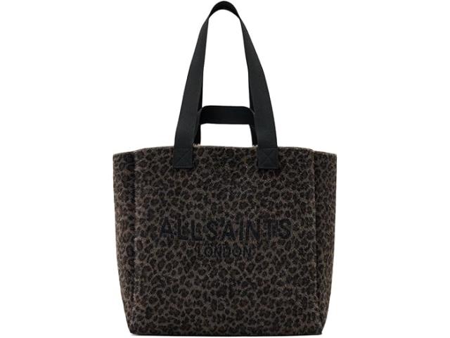 (取寄) オールセインツ レディース イジー レポ トート AllSaints women Izzy Fzzy Leppo Tote Leopard Brown