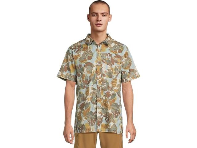 (取寄) コロンビア メンズ スーパー スラック タイド キャンプ シャツ Columbia men Super Slack Tide Camp Shirt Crushed Blue Ikat Palms