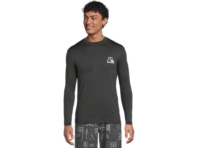 (取寄) クイックシルバー メンズ DNA ロゴ サーフ ティー ロング スリーブ サーフ ティー Quiksilver men Dna Logo Surf Tee Long Sleeve Surf Tee Phantom Heather