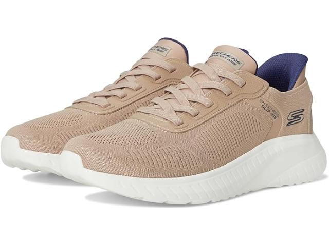 (取寄) ボブス スケッチャーズ メンズ ハンズ フリー スリップ-インス スクアッド カオス - ソリッド ステップ BOBS from SKECHERS men Hands Free Slip-Ins Squad Chaos - Solid Step Taupe