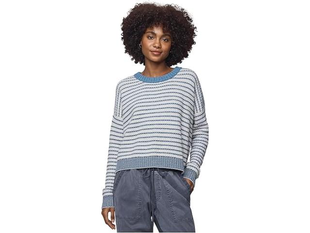 (取寄) スプレンディッド レディース ルーシー ストライプ セーター Splendid women Lucy Stripe Sweater Pale Oak Heather Ice Navy