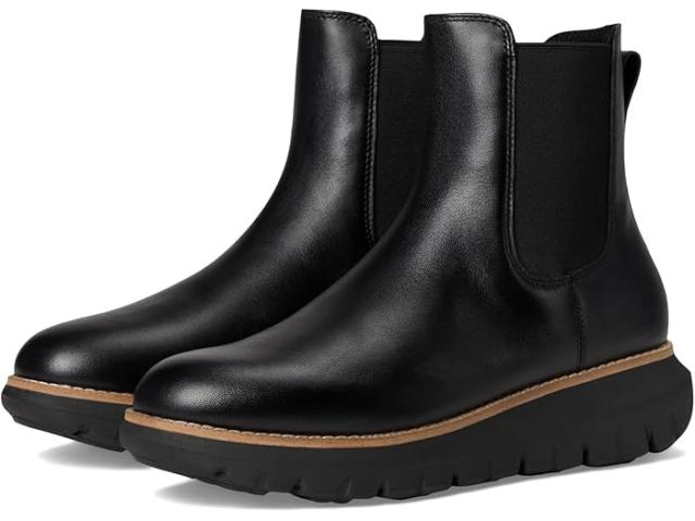 (取寄) コールハーン レディース ゼログランド チェルシー ウォータープルーフ ブーツ Cole Haan women Zerogrand Rexanna Chelsea Waterproof Boots Black/Black Waterproof