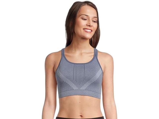 (取寄) スマートウール レディース イントラニット ストラップ ブラ Smartwool women Intraknit Strappy Bra Nightfall Blue Heather
