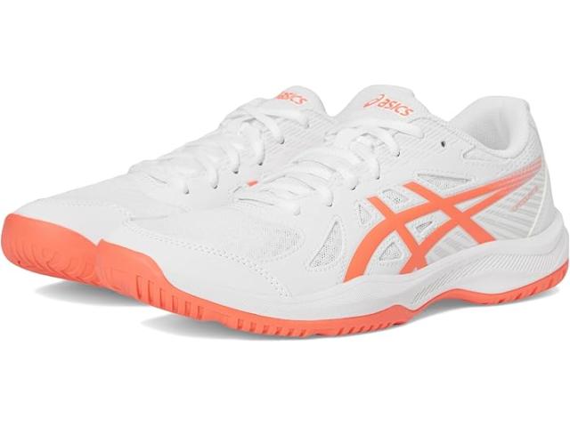 (取寄) アシックス レディース アップコート 6 バレーボール シューズ ASICS women Upcourt 6 Volleyball Shoe White/Vivid Coral