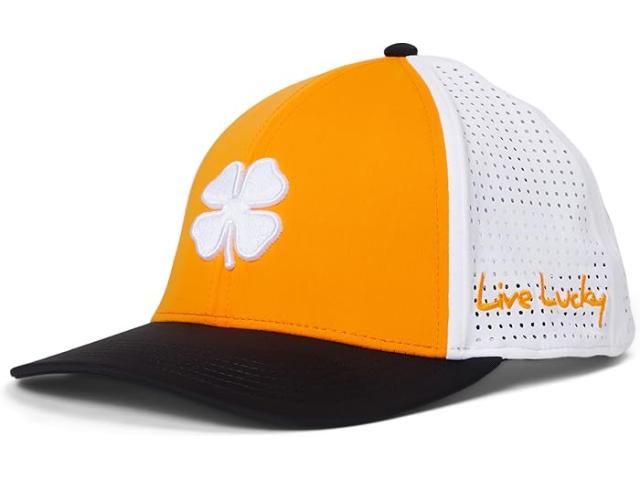 (取寄) ブラッククローバー テネシー ベンチマーク アジャスタブル スナップバック ハット Black Clover Tennessee Benchmark Adjustable Snapback Hat Orange/Black/White Laser Cut 3d Clover