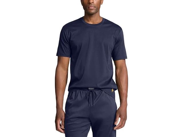 (取寄) ラルフローレン メンズ マーセライズド コットン ショート スリーブ クルー ティー Polo Ralph Lauren men Mercerized Cotton Short Sleeve Crew Tee Cruise Navy 1
