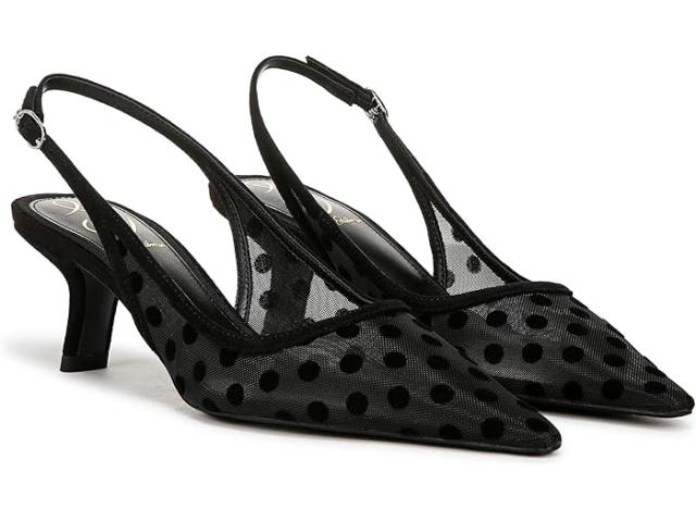 (取寄) サムエデルマン レディース ビアンカ スリング 3 Sam Edelman women Sam Edelman Bianka Sling 3 Black Polka Dot Mesh
