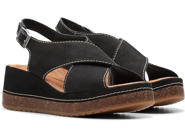 (取寄) クラークス レディース ステップ Clarks women Clarks Kassanda Step Black Nubuck