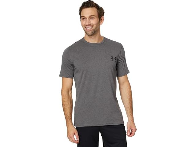 (取寄) アンダーアーマー メンズ スポーツスタイル レフト チェスト ショート スリーブ Under Armour men Sportstyle Left Chest Short Sleeve Charcoal Medium Heather/Black