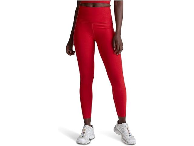 (取寄) ビヨンドヨガ レディース スペースダイ コート イン ザ ミディ ハイウエスト レギンス Beyond Yoga women Spacedye Caught In The Midi High-Waisted Legging Holly Red Heather