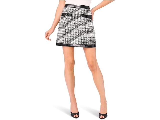 (取寄) シーシー レディース ツイード フロント ポケット ミニ スカート CeCe women Tweed Front Pocket Mini Skirt Rich Black