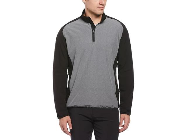 (取寄) キャロウェイ メンズ ロング スリーブ 1/4 ジップ ウィンド ジャケット Callaway men Long Sleeve 1/4 Zip Wind Jacket Medium Grey Heather