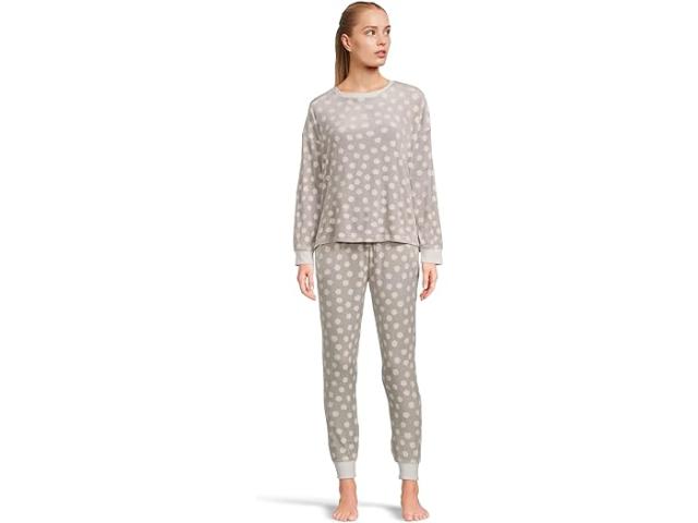 (取寄) ケイトスペード レディース ストレッチ ベロア ロング スリーブ ジョガー セット Kate Spade New York women Stretch Velour Long Sleeve Jogger Set Cloud Dot
