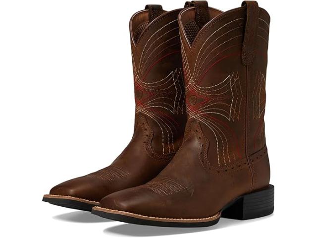 (取寄) アリアット スポーツ ワイド スクエア トゥ Ariat Sport Wide Square Toe Distressed Brown