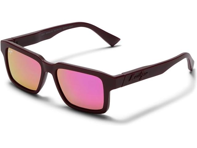 (取寄) マウイ ジム カヒコ Maui Jim Maui Jim Kahiko Matte Burgundy/Maui Sunrise Polarized