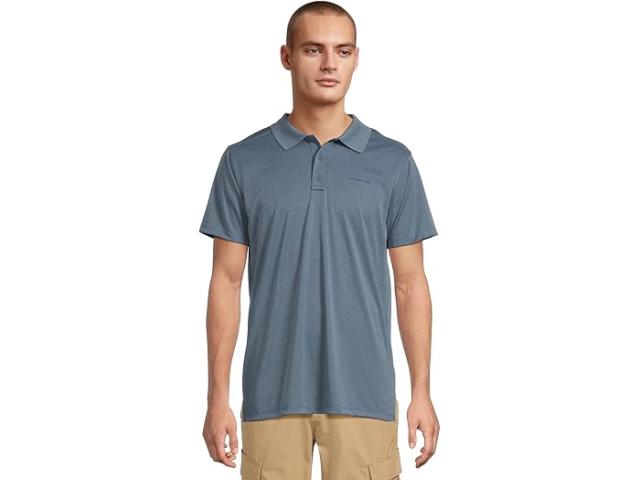 (取寄) カーハート メンズ フォース サン リラックスド-フィット フィット ライトウェイト ショートスリーブ ポロ Carhartt men Force Sun Defender Relaxed Fit Lightweight Short-Sleeve Polo Storm Blue Heather