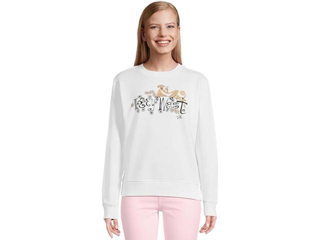 (取寄) リリー ピュリッツァー レディース バラッド ロング スリーブ スウェットシャツ Lilly Pulitzer women Ballad Long Sleeve Sweatshirt Resort White