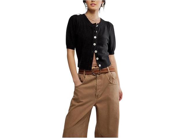 (取寄) フリーピープル レディース イスラ ソリッド カルディ Free People women Isla Solid Cardi Velvet Black