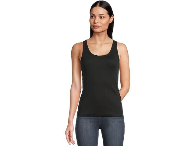 (取寄) アイリーン フィッシャー レディース スクープ ネック スリム タンク Eileen Fisher women Scoop Neck Slim Tank Black 1