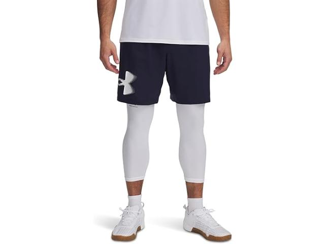 (取寄) アンダーアーマー メンズ テック ウーブン グラフィック ショーツ Under Armour men Tech Woven Graphic Shorts Midnight Navy/White
