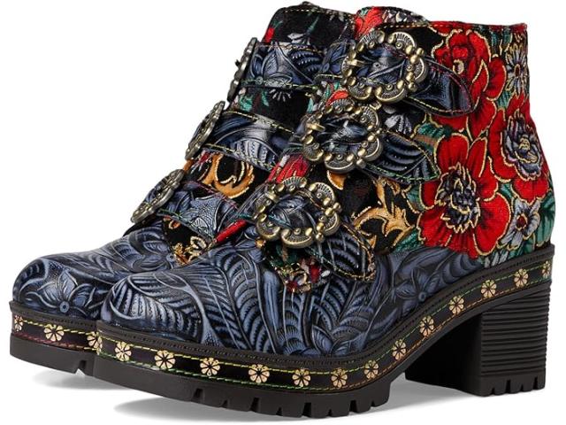 (取寄) ラルティストバイスプリングステップ レディース  L'Artiste by Spring Step women Brazza Navy Multi