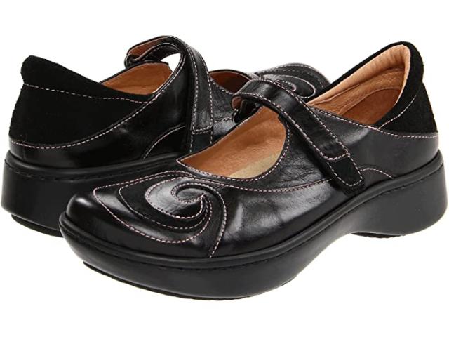 (取寄) ナオト レディース シー Naot women Naot Sea Black Suede/Shiny Leather