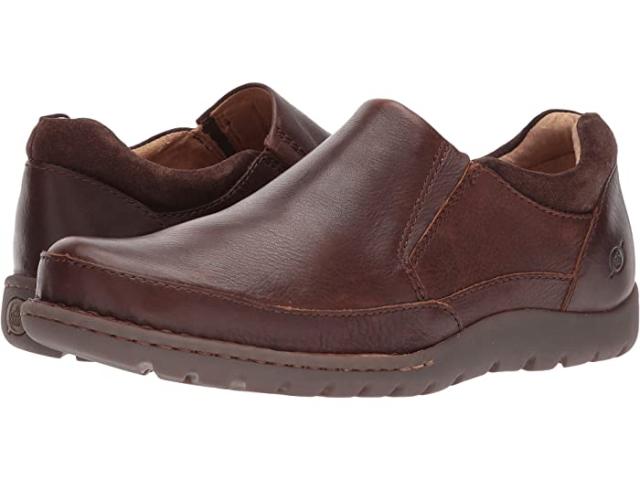 (取寄) ボーン メンズ ナイジェル スリッポン Born men Nigel Slip-On Brown/Dark Brown Combo