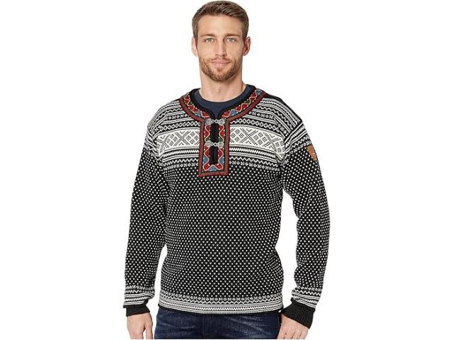 (取寄) ダーレオブノルウェー メンズ セテスダール ユニセックス セーター Dale of Norway men Setesdal Unisex Sweater F-Black/Off-White