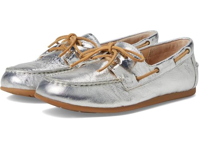 (取寄) フライ レディース ナヤ ボート シューズ Frye women Naya Boat Shoes Silver