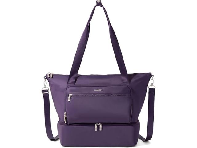 (取寄) バッガリーニ レディース パーク アベ オーバーナイト トート Baggallini women Park Ave Overnight Tote Deep Grape Twill