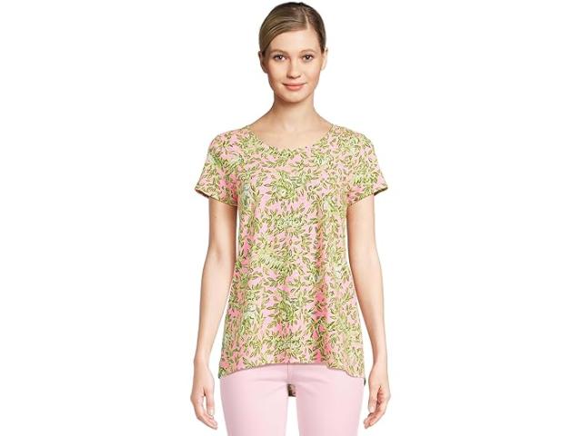 (取寄) リリー ピュリッツァー レディース エッタ スクープ ネック Lilly Pulitzer women Etta Scoop Neck Rousseau Pink Mane Character Energy
