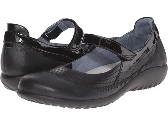 (取寄) ナオト レディース キレイ Naot women  Kirei Black Leather Combo