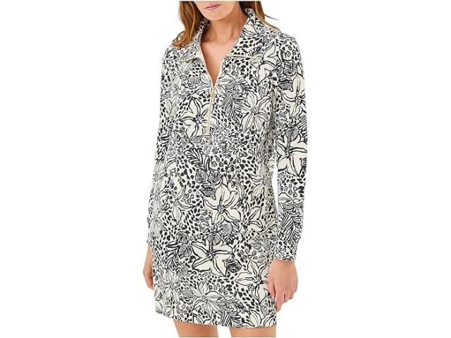 (取寄) リリー ピュリッツァー レディース エレーニ Upf 50+ ドレス Lilly Pulitzer women Eleni Upf 50+ Dress Onyx Lots To Spot