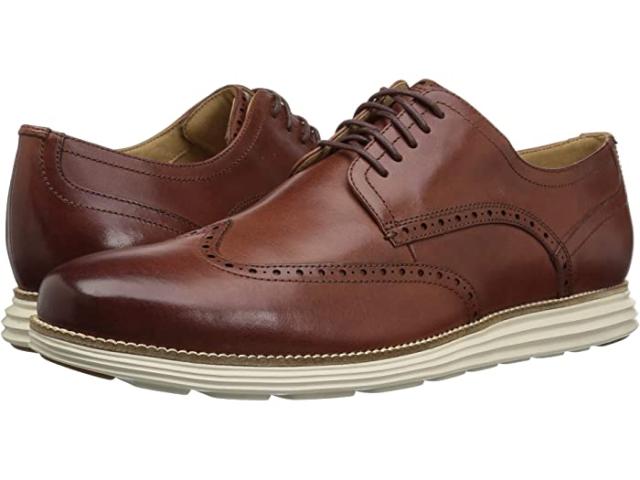 (取寄) コールハーン メンズ オリジナル グランド ショートウィング Cole Haan men  Original Grand Shortwing Woodbury Leather/Ivory
