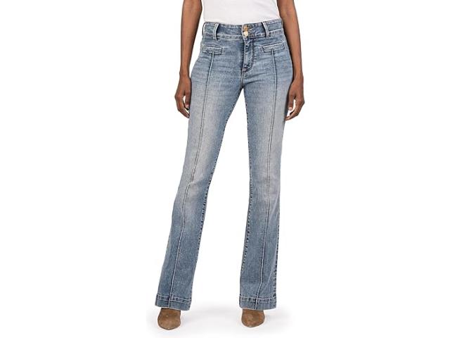 (取寄) カット フロム ザ クロス レディース アナ ハイライズ ウェルト ダブル ボタン ウエストバンド イン KUT from the Kloth women KUT from the Kloth Ana High-Rise Flare-Front Welt Double Button Waistband In Renewed Renewed