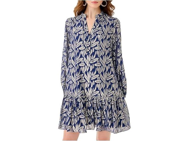 (取寄) リリー ピュリッツァー レディース エヴァリン シルク ドレス Lilly Pulitzer women Evaline Silk Dress Low Tide Navy 1