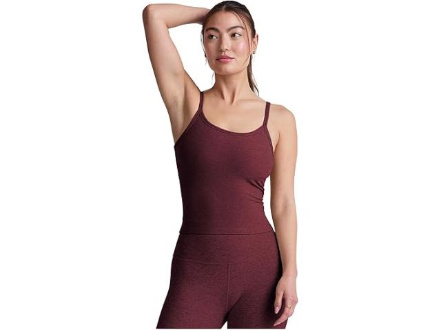 (取寄) ビヨンドヨガ レディース スペースダイ フォーエバー ウェスト レングス タンク Beyond Yoga women Spacedye Forever Waist Length Tank Midnight Burgundy Heather