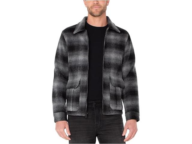 (取寄) リバプールロサンゼルス メンズ ロング スリーブ プレイド ジップ ジャケット Liverpool Los Angeles men Long Sleeve Plaid Zip Jacket Black Grey Multi