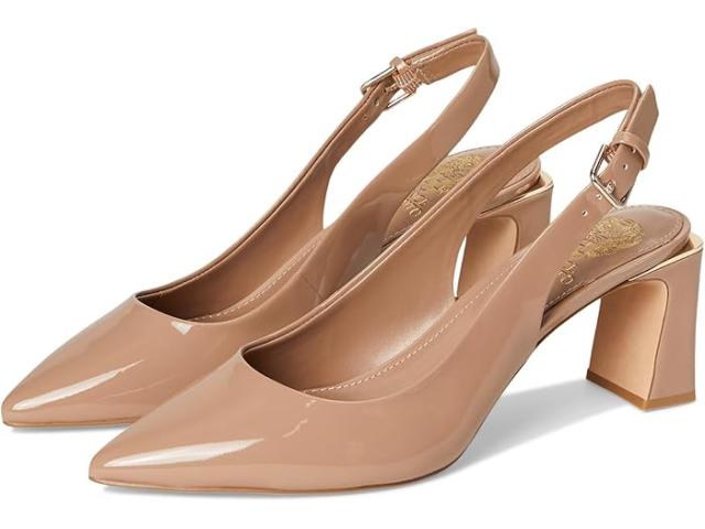 (取寄) ヴィンスカムート レディース ハムデン バックル スリングバック ポンプ Vince Camuto women Hamden Buckle Slingback Pump Chai Latte