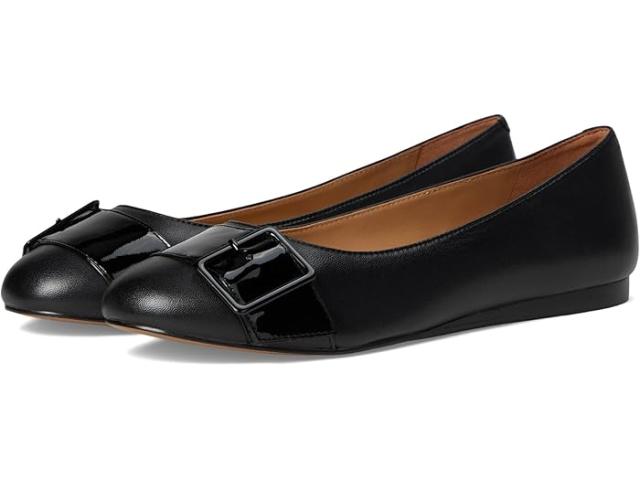 (取寄) ジョンストン&マーフィー レディース クレア ベルテッド フラッツ Johnston & Murphy women Claire Belted Flat Black