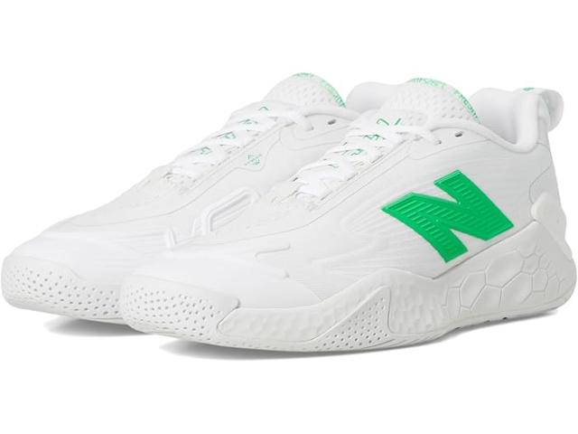 (取寄) ニューバランス メンズ フレッシュ フォーム X CT-ラリー v1 テニス シューズ New Balance men Fresh Foam X CT-Rally V1 Tennis Shoes White/Green Apple
