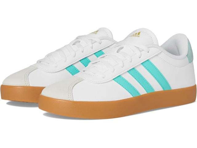 (取寄) アディダス キッズ Vl コート 3.0 シューズ adidas Kids VL Court 3.0 Shoes White/Flash Aqua/Alumina