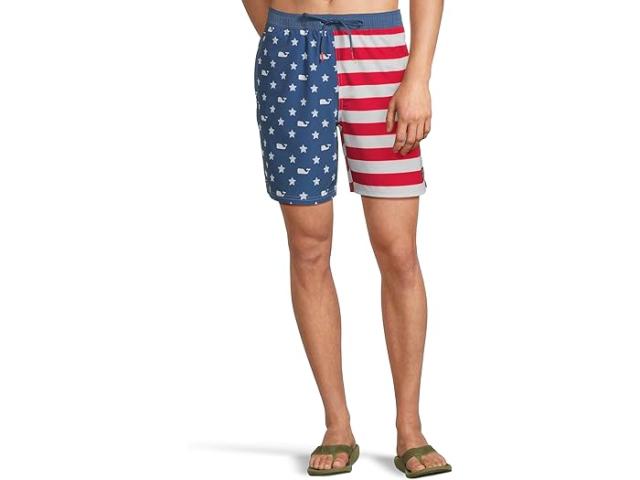 (取寄) ヴィンヤードヴァインズ メンズ 7 プリンテッド チャッピー トランクス Vineyard Vines men 7