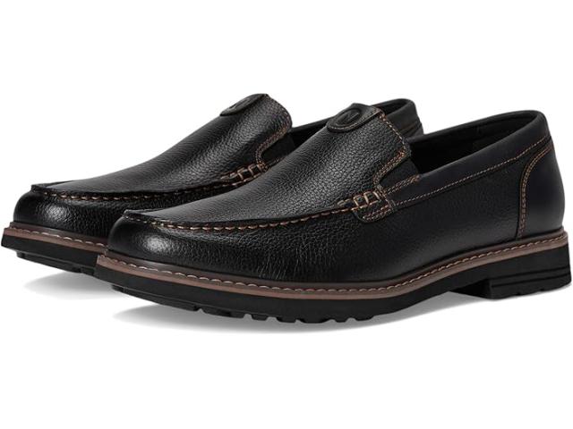 (取寄) ナン ブッシュ メンズ オーウェン リ モック トゥ ヴェニーシャン ローファー ライトウェイト アンド コンフォタブル スリッポン Nunn Bush men Owen II Moc Toe Venetian Loafer Lightweight and Comfortable Slip-On Black