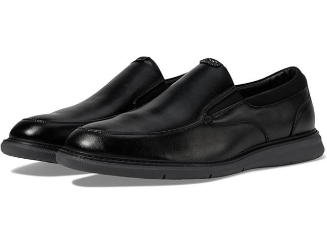 (取寄) ナン ブッシュ メンズ チェイス モカシン トゥ スリッポン ライトウェイト コンテンポラリー ローファー Nunn Bush men Chase Moccasin Toe Slip-On Lightweight Contemporary Loafer Black