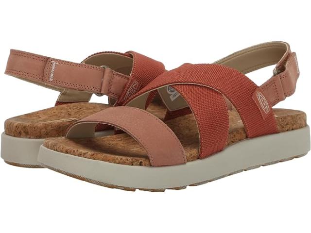 (取寄) キーン レディース エル クリスクロス KEEN women KEEN Elle Crisscross Baked Clay/Cork